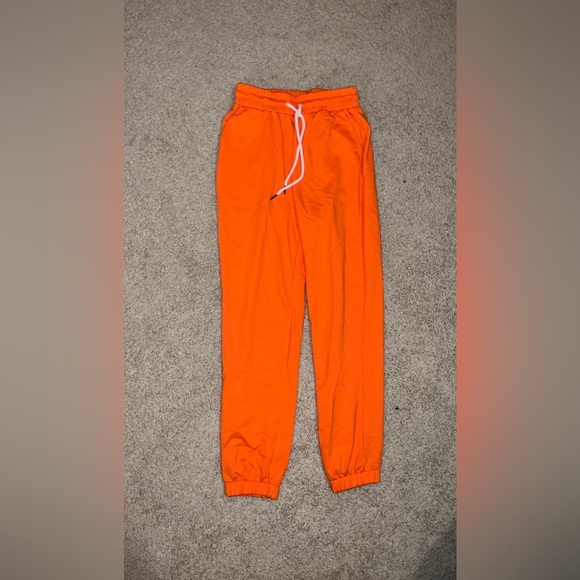 Pants & Jumpsuits | Bright Orange Sweatpants | Poshmark